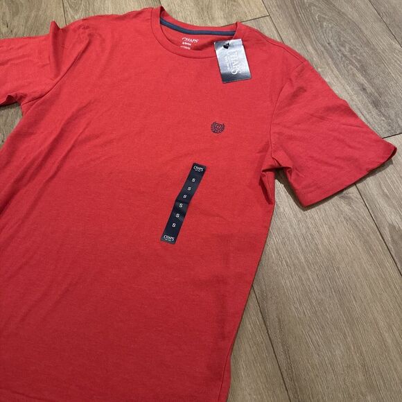 Chaps | Shirts | Chaps Mens Coastland Wash Logo Tee Cotton Comfort Red ...